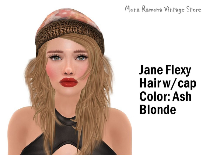 Second Life Marketplace - Jane Flexi hair with Beanie