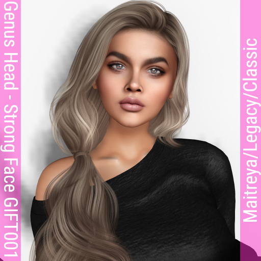 Second Life Marketplace - Shape Genus Head - Strong Face GIFT001 ...