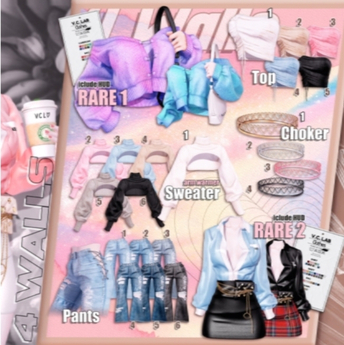 Second Life Marketplace - [V.C.LAB] 4 Walls GACHA. pants 03 (matreya) (box)
