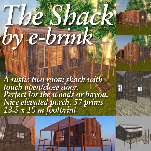 Second Life Marketplace - Two Roomed Shack - by e-brink - farm/ranch ...