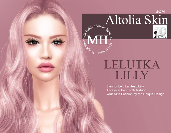 Second Life Marketplace - MH-Altolia Skin LeLutka Head Lilly