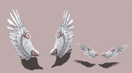 Second Life Marketplace - Valkyrie Designed - Hearts Centaur Wing ...