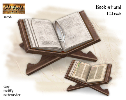 Second Life Marketplace - Medieval book stand - Old World - Medieval ...