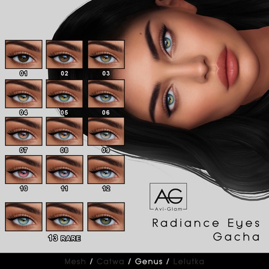 Second Life Marketplace - AG. Radiance Eyes Gacha - Genus - 10