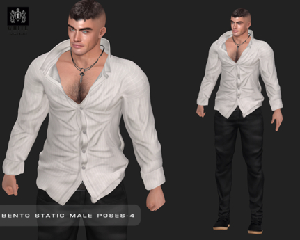 Second Life Marketplace - BENTO STATIC MALE POSES-4