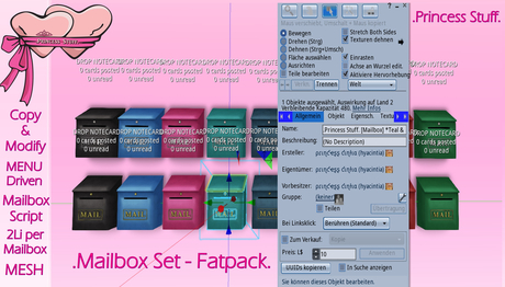 Second Life Marketplace - .Princess Stuff. [Mailbox]es .Fatpack. _add