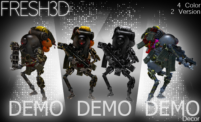Second Life Marketplace - FRESH3D Fully Equipped Robot DEMO