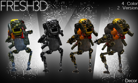 Second Life Marketplace - FRESH3D Fully Equipped Robot