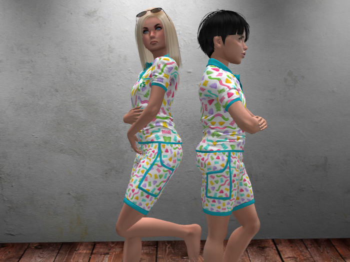 Second Life Marketplace - Candy Pyjamas for Rebirth boys and girls