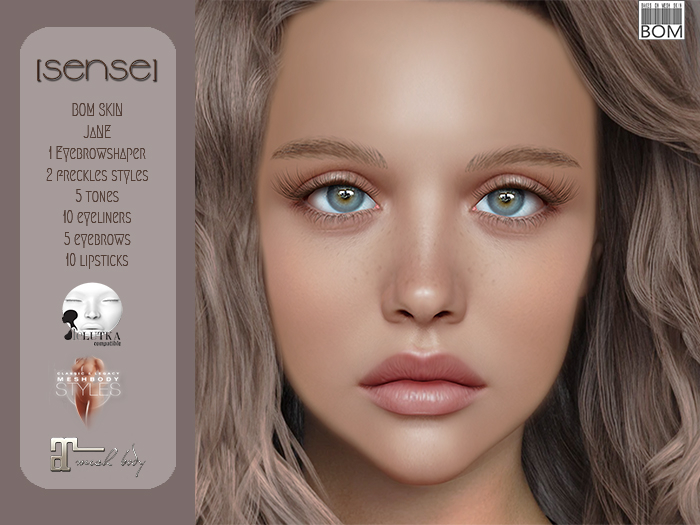Second Life Marketplace - DEMO SNS BOM SKIN Jane LELUTKA-MAITREYA-LEGACY