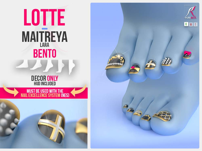 Second Life Marketplace - TOE . NAIL . JEWEL . FEET . FOOT . MAITREYA