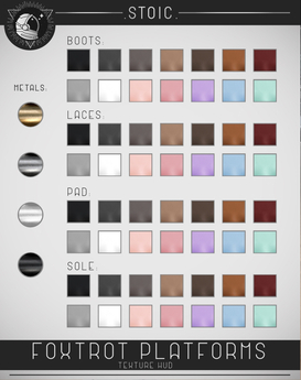 Second Life Marketplace - .STOIC. FOXTROT PLATFORMS FATPACK