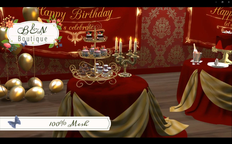 Second Life Marketplace - B&N Happy Birthday or Rezday Exclusive Set