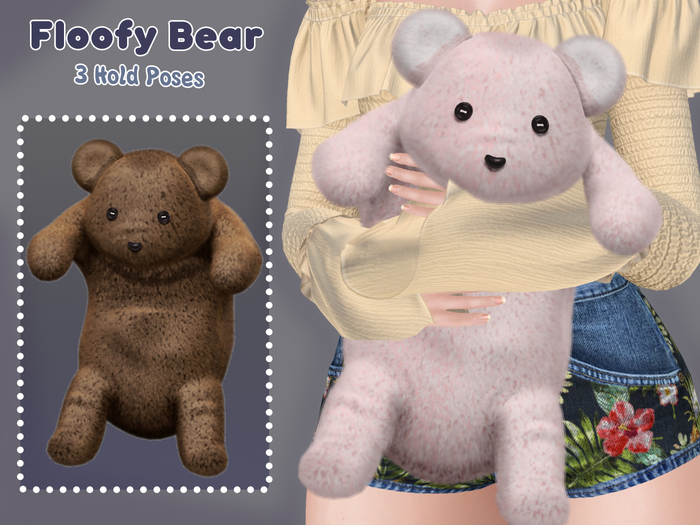 Second Life Marketplace - .:SourBubble:. Floofy Bear Brown