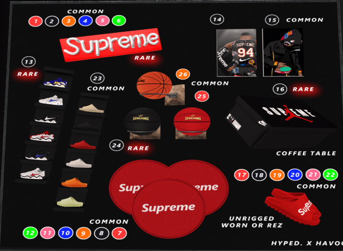 Second Life Marketplace - HxH - "Supreme" Coffee Table #16- RARE