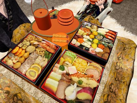 Second Life Marketplace - OSECHI SET (Traditional Japanese New Year ...