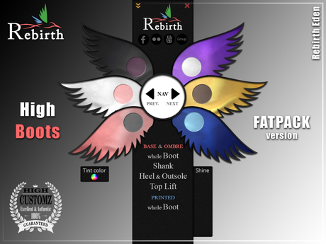 Second Life Marketplace - DEMO High Boots rigged for REBIRTH Eden body ...