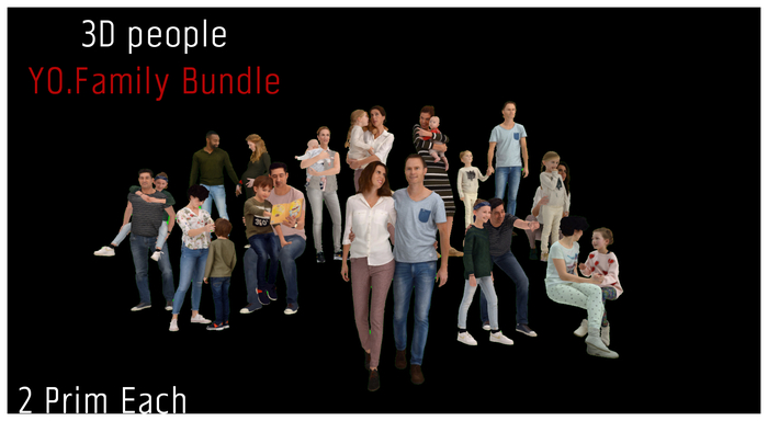 Second Life Marketplace - MESH PEOPLE -YO.Family Bundle(WEAR)