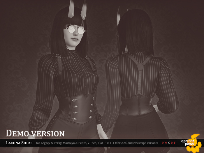 Second Life Marketplace - Lacuna Shirt (DEMO) for Legacy + Perky ...