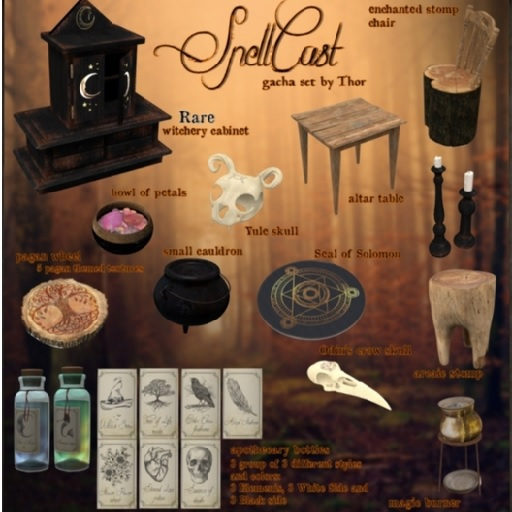 Second Life Marketplace - ..::THOR::.. Spellacast - Black Side
