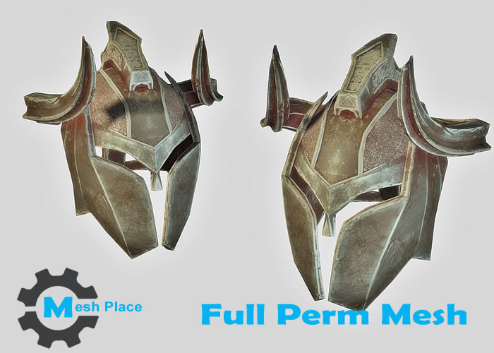 Second Life Marketplace - Mesh Place - Medieval Warrior Helmet - Full ...