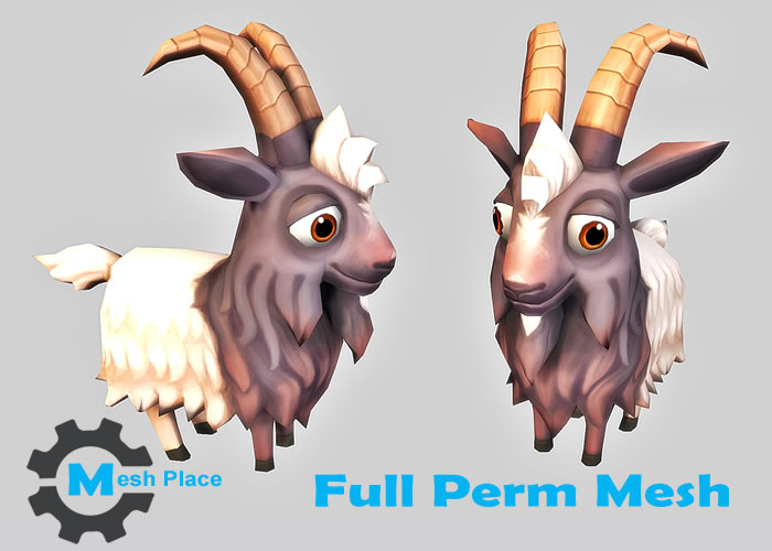 Second Life Marketplace - Mesh Place - Cartoon Goat - Full Perm Mesh