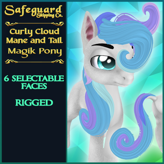 Second Life Marketplace - [SG] Curly Cloud Mane and Tail