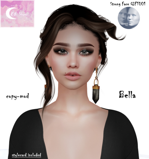 Second Life Marketplace - .EB. Shapes Bella for Genus Strong Face GIFT001
