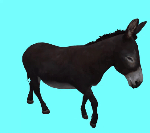 Second Life Marketplace - Full Perm High Quality Animated Donkey Pack Mesh