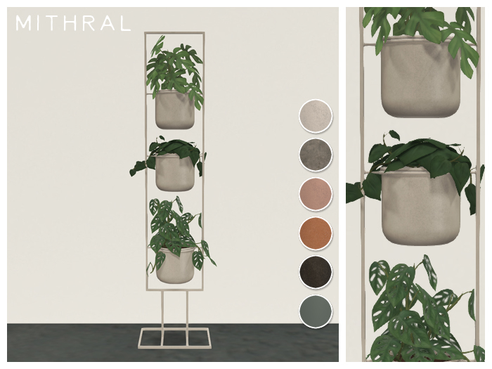 Second Life Marketplace - Mithral * Planter Tower Trio (White)