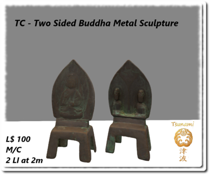 Second Life Marketplace - Two Sided Buddha Metal Stand