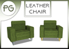 Second Life Marketplace - Leather Chair-PG-Green