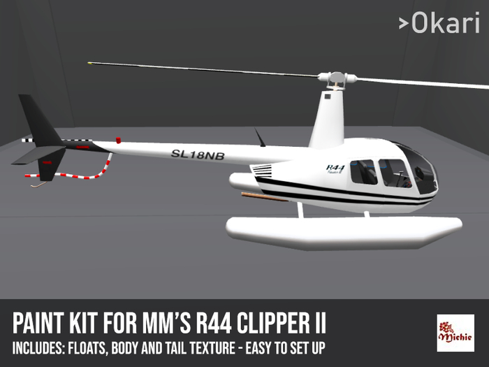 Second Life Marketplace - MM R44 Clipper (White + Black Paintjob)