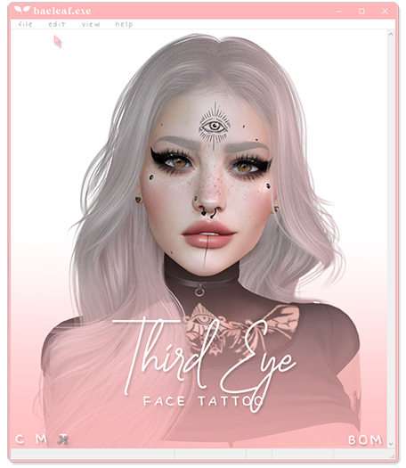 Second Life Marketplace - bae leaf. third eye tattoo / bom