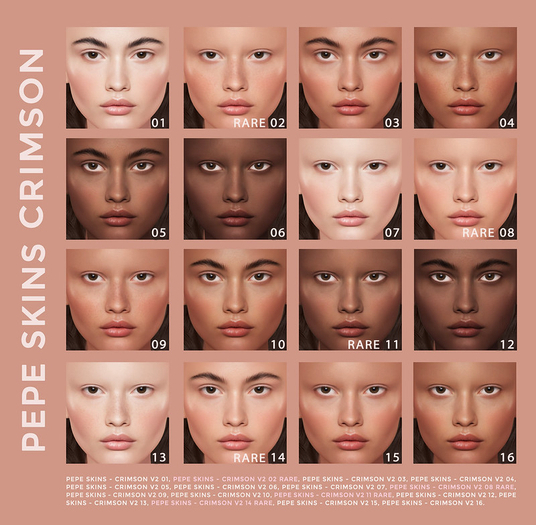 Second Life Marketplace - Pepe Skins - Crimson V2 / GE 12 Goddess