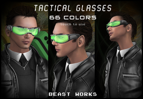 Second Life Marketplace - [Beast Works] Tactical Protective Glasses