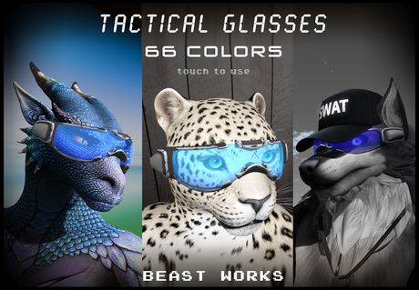 Second Life Marketplace - [Beast Works] Tactical Protective Glasses