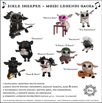 Second Life Marketplace - Jinx : Sheepee - Ramstein Avatar ULTRARARE ...