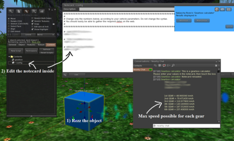 Second Life Marketplace - Gearbox Calculator
