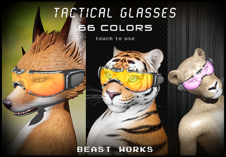 Second Life Marketplace - [Beast Works] Tactical Protective Glasses DEMO