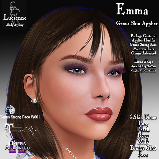Second Life Marketplace - Genus Skin Emma Lucienne Body Styling