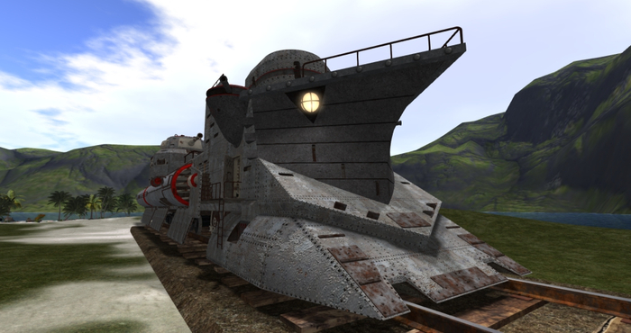 Second Life Marketplace - Armored Train Iron Fortress