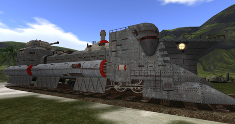Second Life Marketplace - Armored Train Iron Fortress