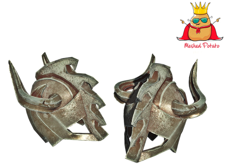 Second Life Marketplace - Meshed Potato - Viking Helmet - Full Perm Mesh