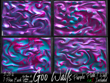 Second Life Marketplace - Strange Merchant - Goo Walls Purple Pink