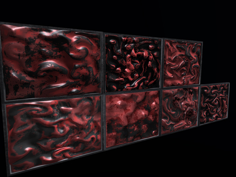 Second Life Marketplace - Strange Merchant - Goo Walls Black Red