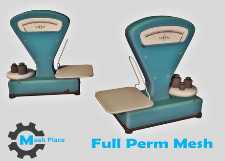 Second Life Marketplace - Mesh Place - Vintage Weight Scale - Full Perm ...