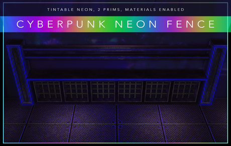 Second Life Marketplace - [F] Cyberpunk Neon Fence