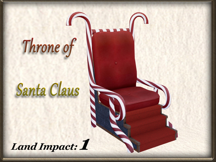 Second Life Marketplace - Throne of Santa Claus (1 Li) Full Perm