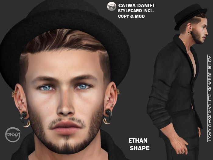 Second Life Marketplace - - Tivoli Inc - Kevin Shape For Catwa Daniel ...